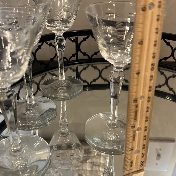 Libbey | Dining | Vintage Shooting Star Cocktail Glasses 95s Etched Cut ...